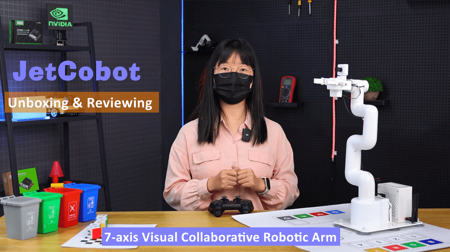 【Unboxing and Reviewing】---JetCobot 7-axis visual collaborative roboti