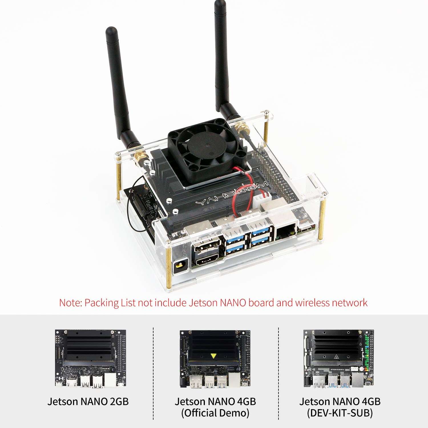 Yahboom Jetson Nano Acrylic Protective Case for Jetson NANO 4GB/2GB