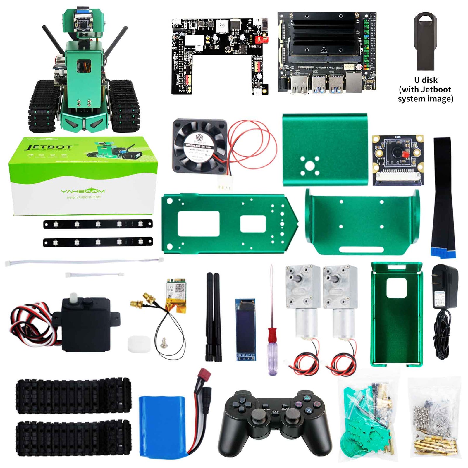 Yahboom Jetbot AI Vision Tank Car for JETSON NANO 4GB(B01/SUB)