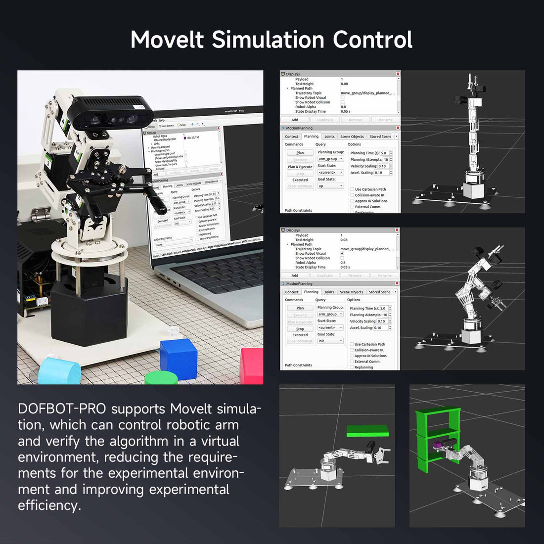 DOFBOT Pro 3D Depth Vision Robotic Arm for NANO 4GB/Orin NANO/Orin NX