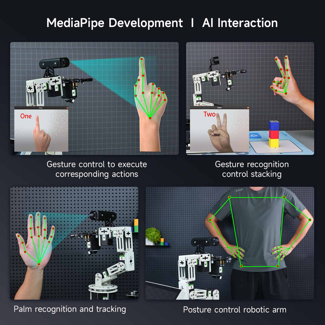 DOFBOT Pro 3D Depth Vision Robotic Arm for NANO 4GB/Orin NANO/Orin NX