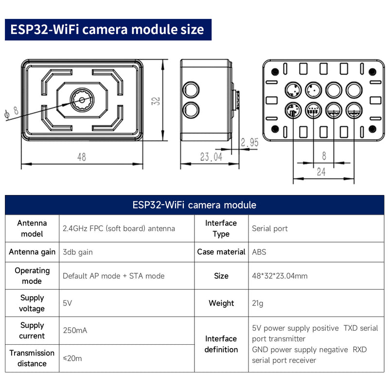 Esp32 Wifi Camera Module Support Microbit Arduino Raspberry Pi