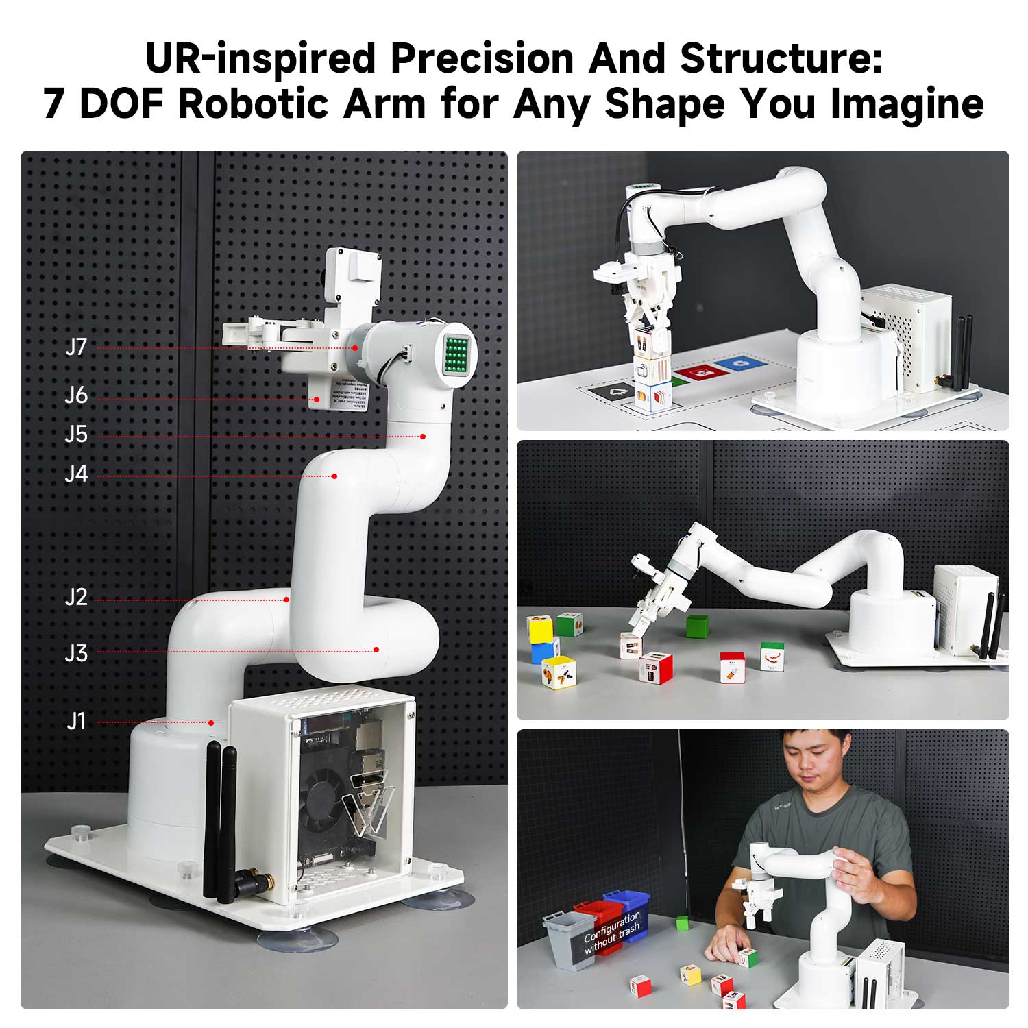 JetCobot 7-axis Robotic Arm For Jetson NANO 4GB/Orin NANO/Orin NX SUPER