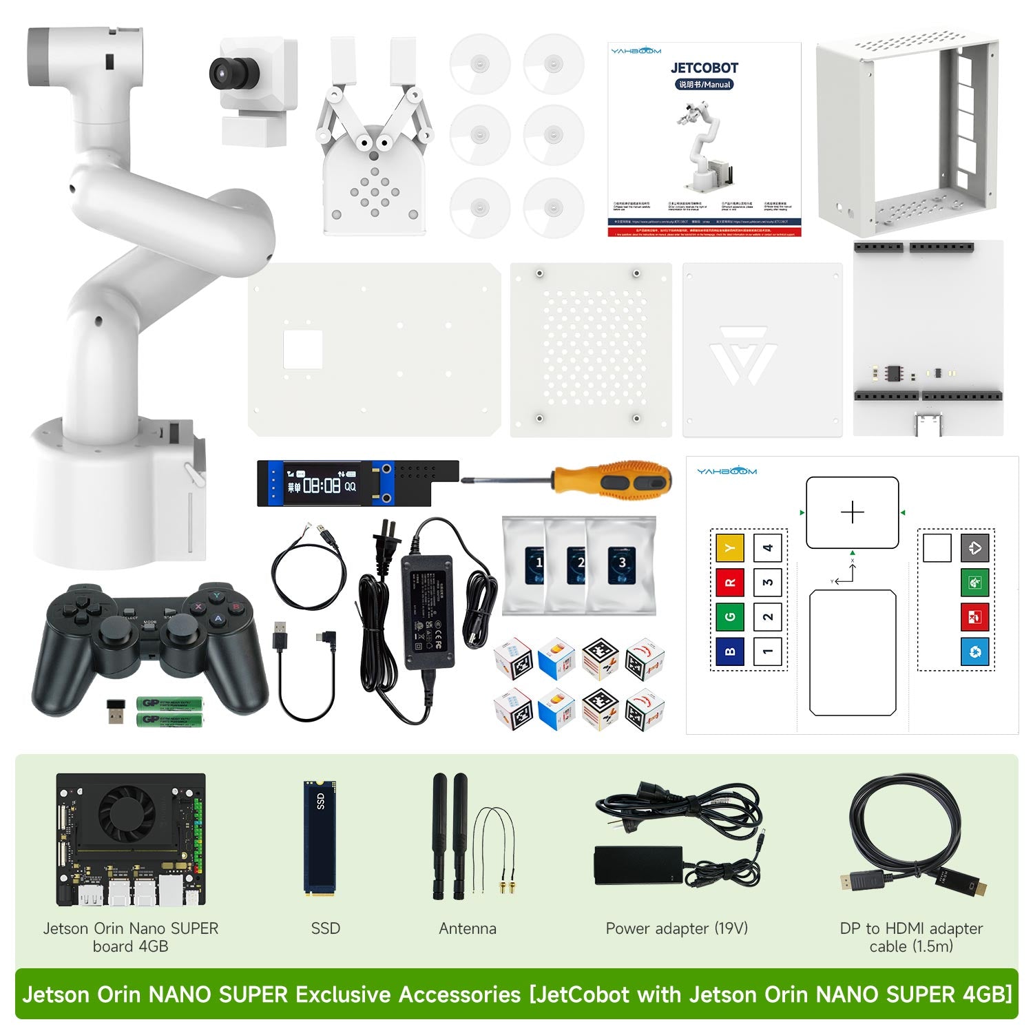 JetCobot 7-axis Robotic Arm For Jetson NANO 4GB/Orin NANO/Orin NX SUPER