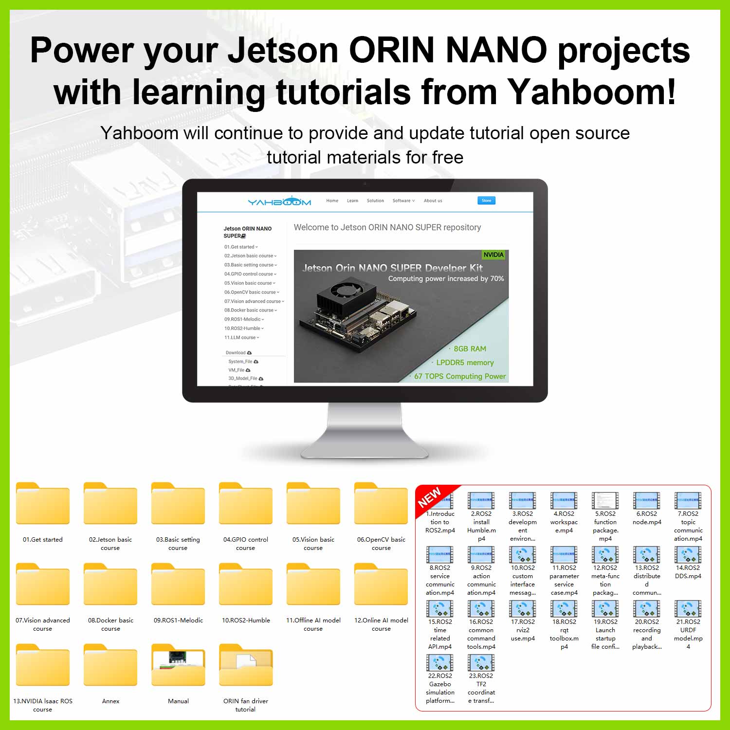 NVIDIA Jetson Orin NANO Super Board for Artificial Intelligence