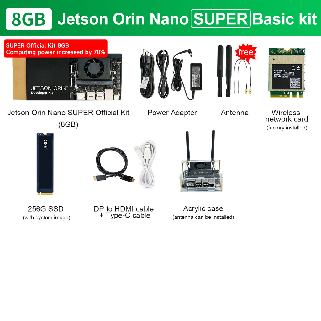 NVIDIA Jetson Orin NANO Super Board for Artificial Intelligence