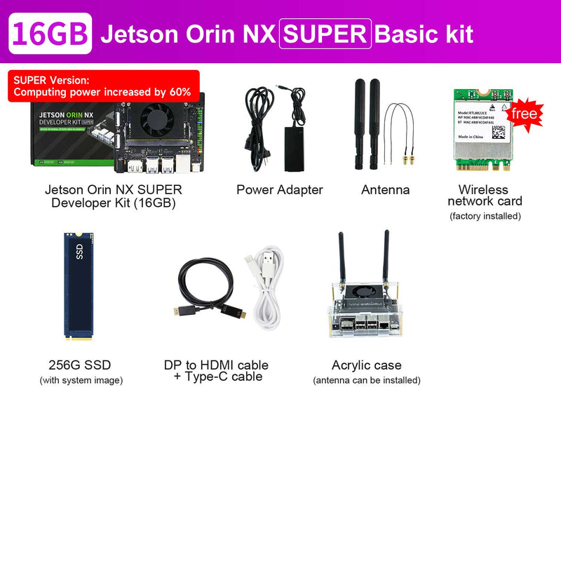 NVIDIA Jetson Orin NX Super Developer Kit for Depth Learning ROS Robot