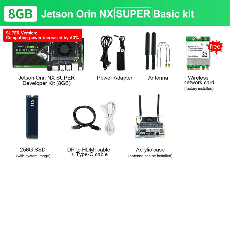 NVIDIA Jetson Orin NX Super Developer Kit for Depth Learning ROS Robot