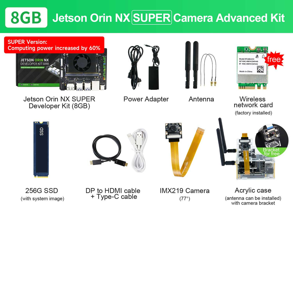 NVIDIA Jetson Orin NX Super Developer Kit for Depth Learning ROS Robot