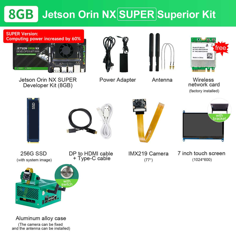 NVIDIA Jetson Orin NX Super Developer Kit for Depth Learning ROS Robot