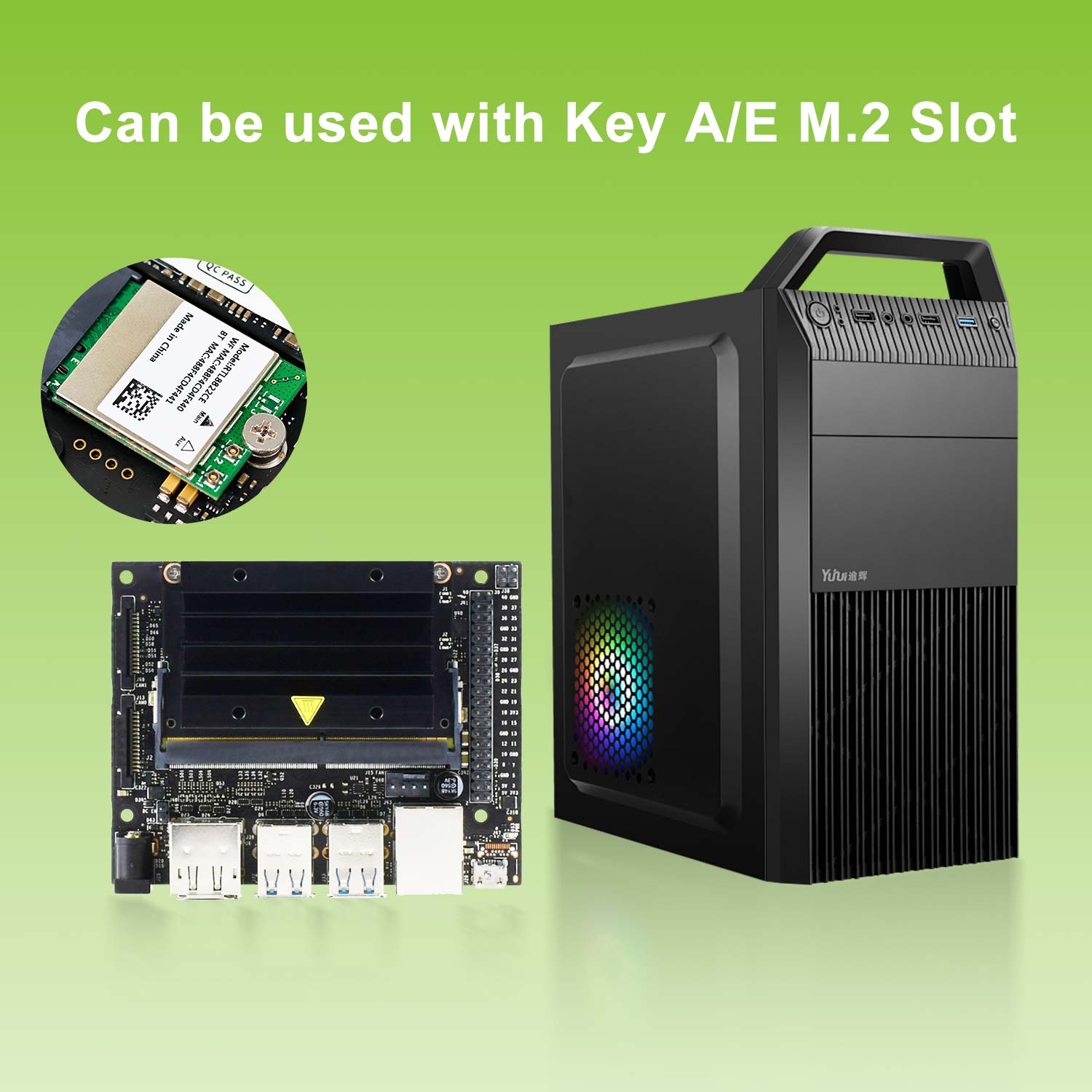 8822CE M.2 NGW Network Card for Jetson NANO/Orin NANO/Orin NX