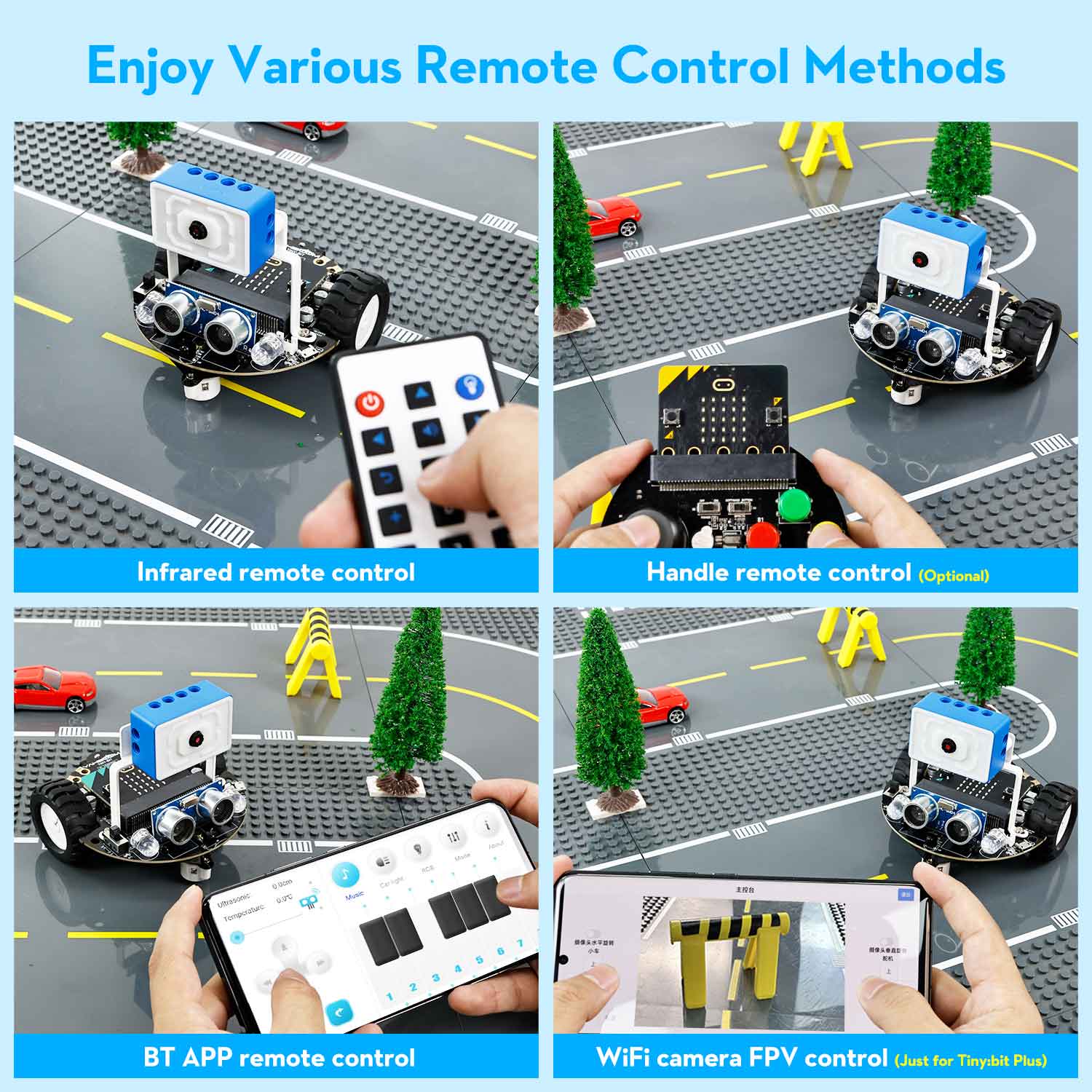 Yahboom Microbit Robot Car Kit Programmable Toys MakeCode Programming
