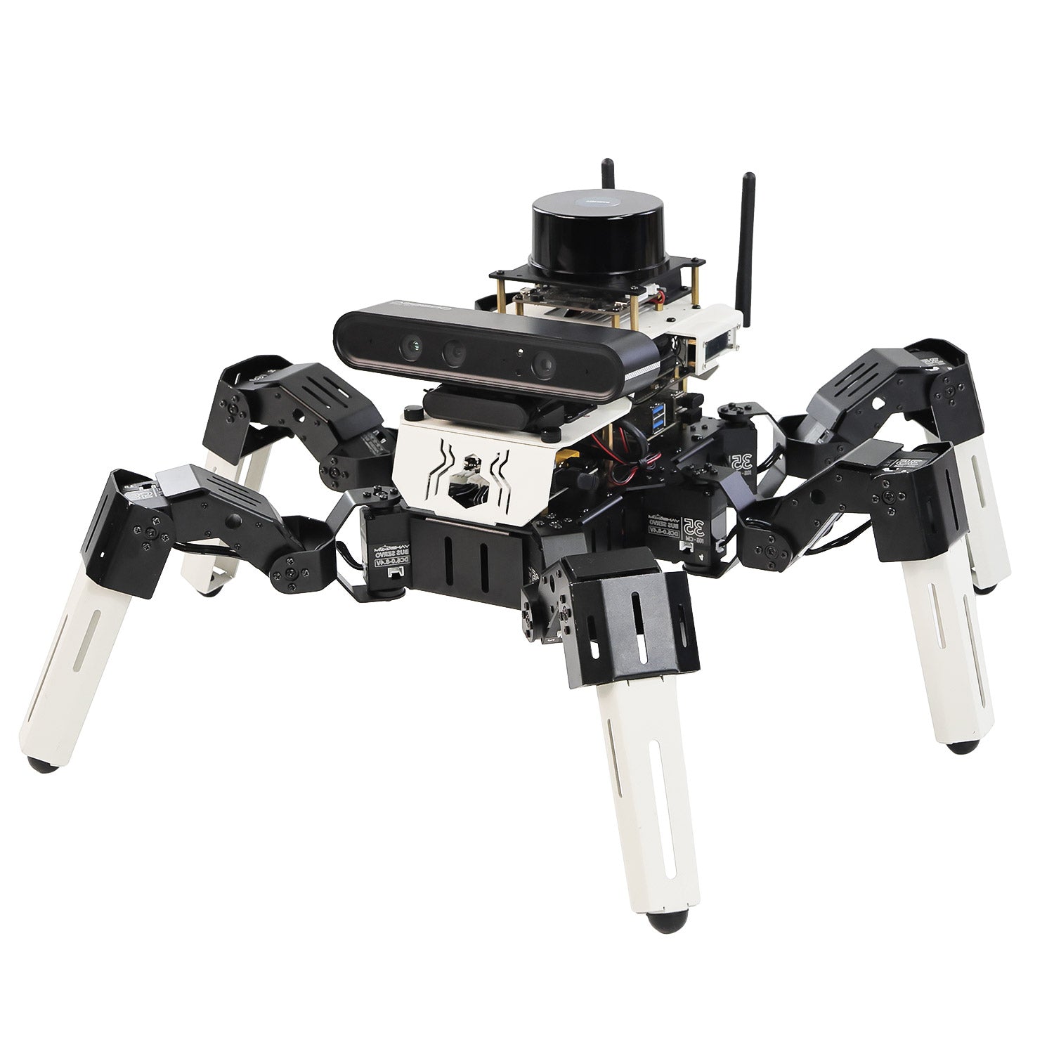 18DOF ROS2 Hexapod Robot for Raspberry Pi 5 and NVIDIA Jetson NANO