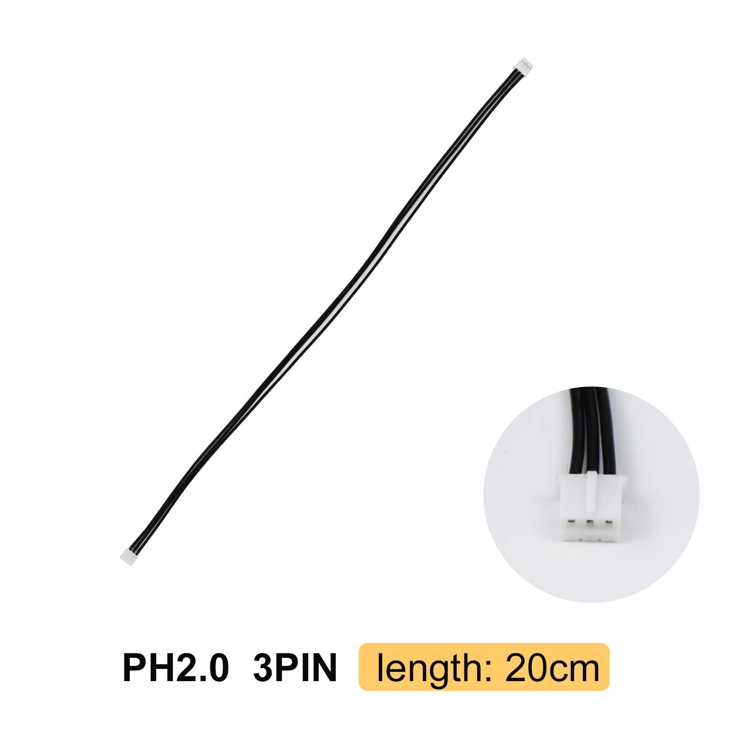 Yahboom PH2.0 Cable 3P 4P 6P Line Double End Male to Male Wire