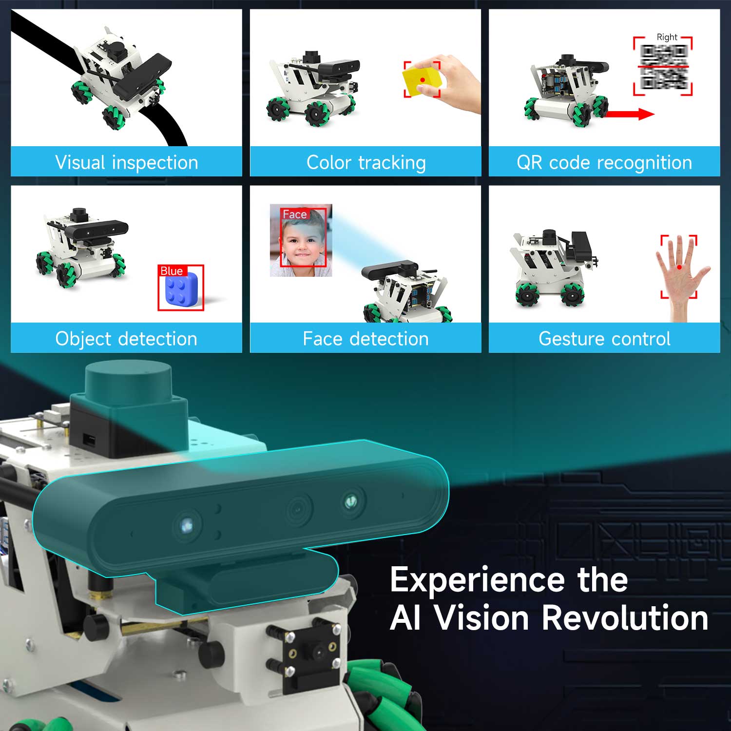 RDK X3 ROS2 Robot Car with Mecanum Wheel Adopt Ubuntu 20.04