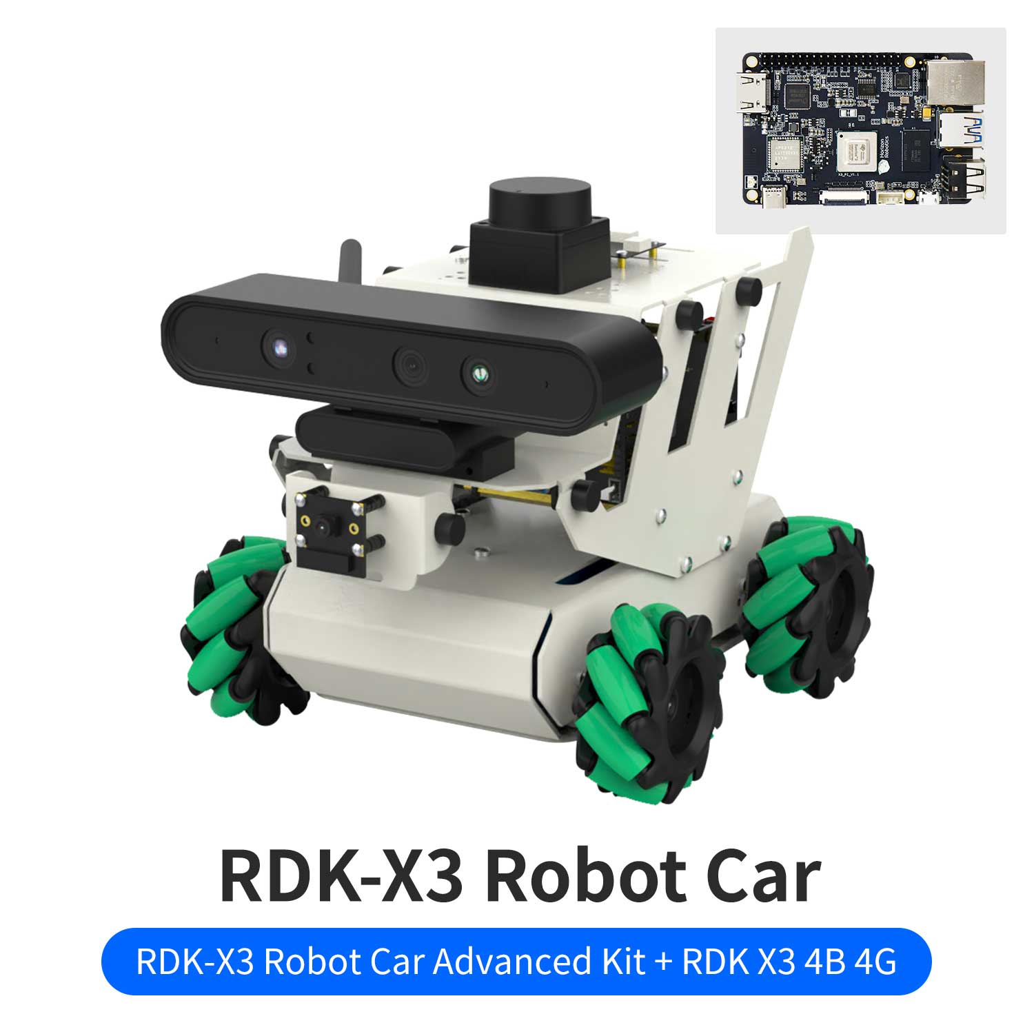 RDK X3 ROS2 Robot Car with Mecanum Wheel Adopt Ubuntu 20.04