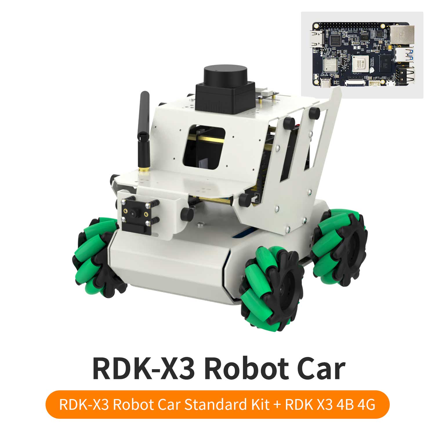 RDK X3 ROS2 Robot Car with Mecanum Wheel Adopt Ubuntu 20.04