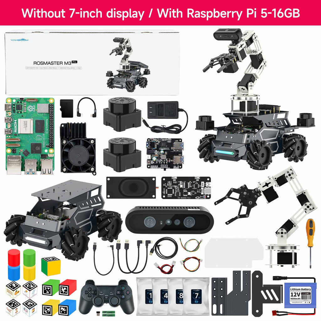 ROSMASTER M3 Pro ROS2 Robot with Multimodal AI Large Model