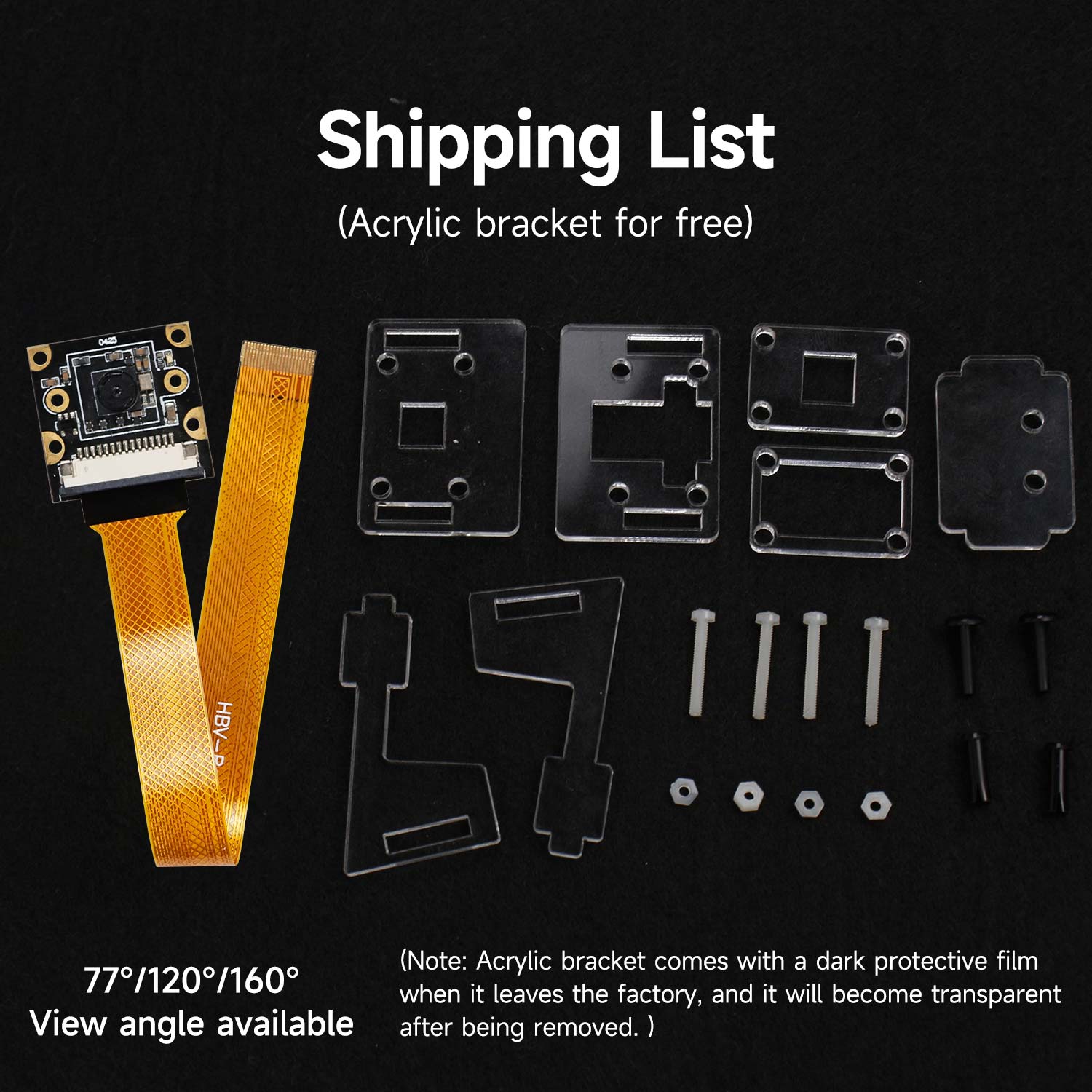 Raspberry Pi 5 Camera with IMX219 Chip 8MP 1080P