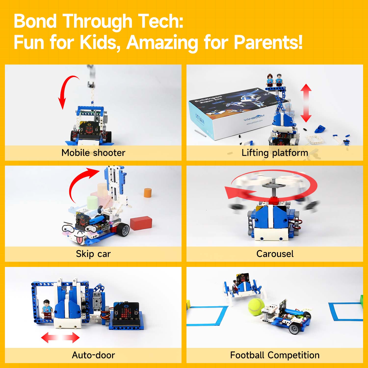 Yahboom 16 in 1 Building:bit Superkit Programmable Kit for Micro:bit