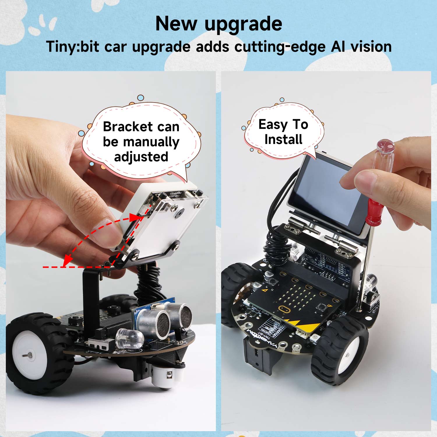 Yahboom Tinybit Pro Ai Visual Robot Car With K210 Visual Module