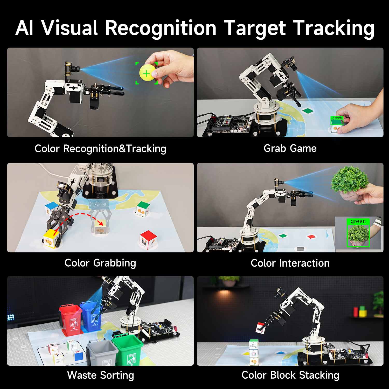 DOFBOT SE AI Vision ROS2 Robotic Arm Adopt Virtual Machine Control