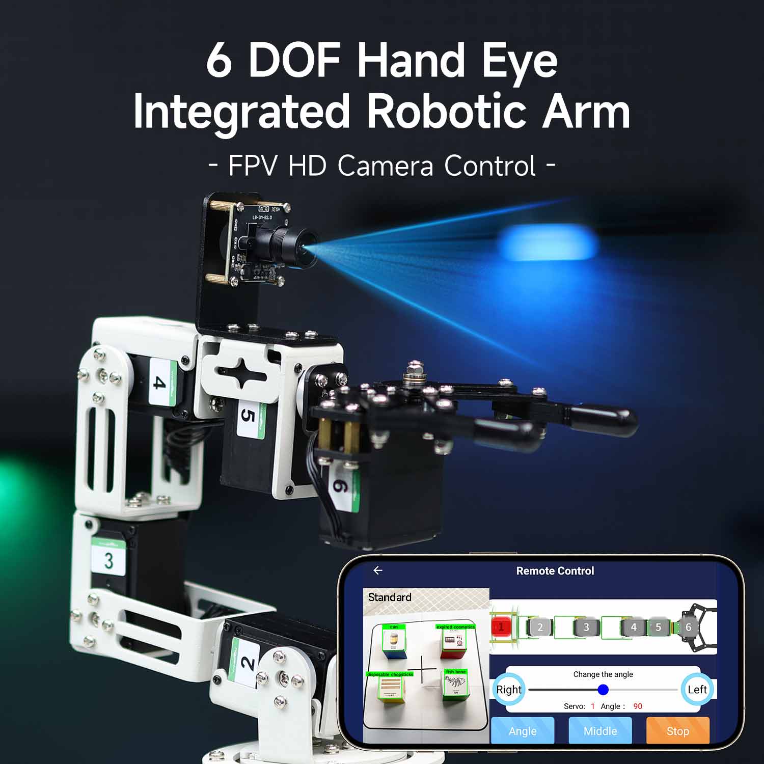 DOFBOT SE AI Vision ROS2 Robotic Arm Adopt Virtual Machine Control