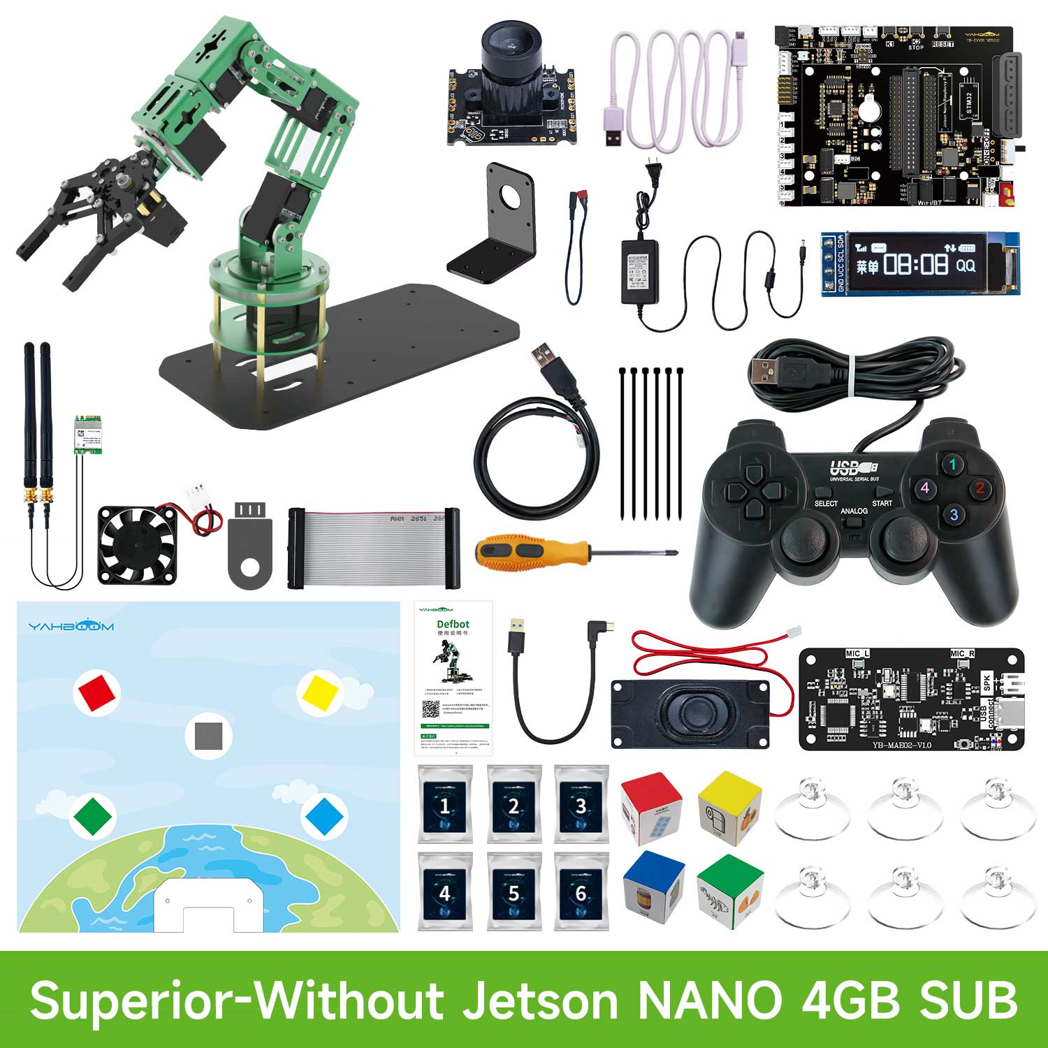 6DOF AI Visual Robotic Arm ROS2 Educational Robot for JETSON NANO 4GB