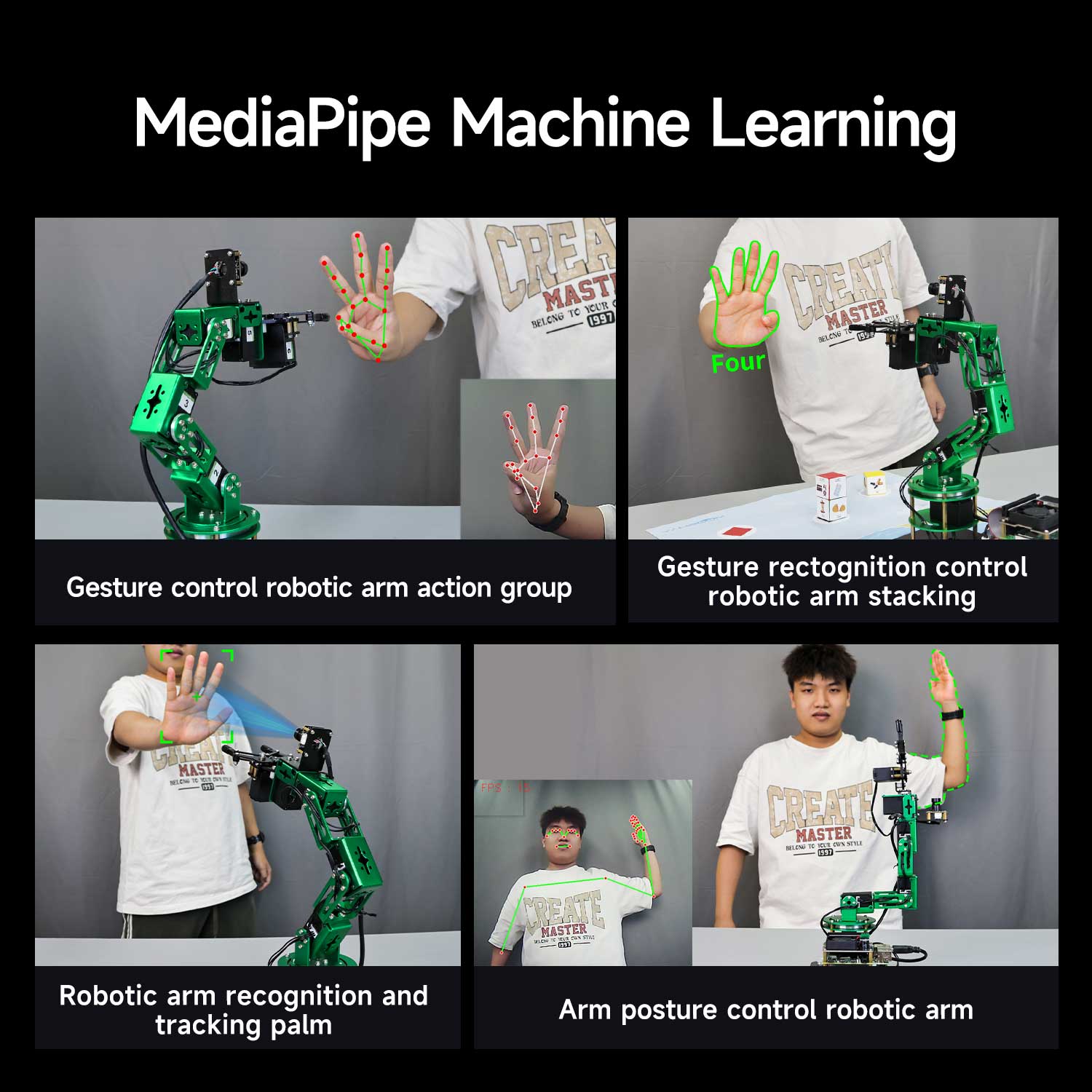 6DOF AI Visual Robotic Arm ROS2 Educational Robot for JETSON NANO 4GB