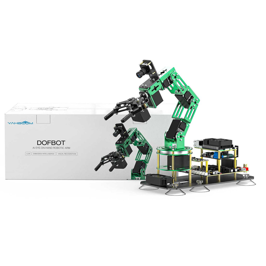 6DOF RaspebrryPi Robotic Arm with HD Camera Use ROS2 Python Programming
