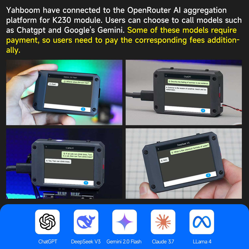 Yahboom K230 Vision Recognition Module AI Intelligent Camera