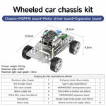 Yahboom Mini Smart Car Chassis Kit With 310 Encoder Motor for RC Car