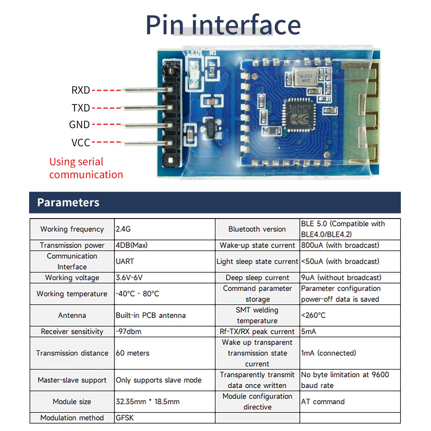 Yahboom Bluetooth Module 5.0 for Raspberry Pi Smart Car APP Control
