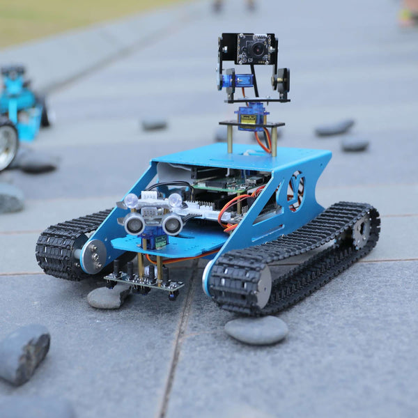 Yahboom Raspberry Pi Tank Car with 2DOF Camera PTZ Python Programming