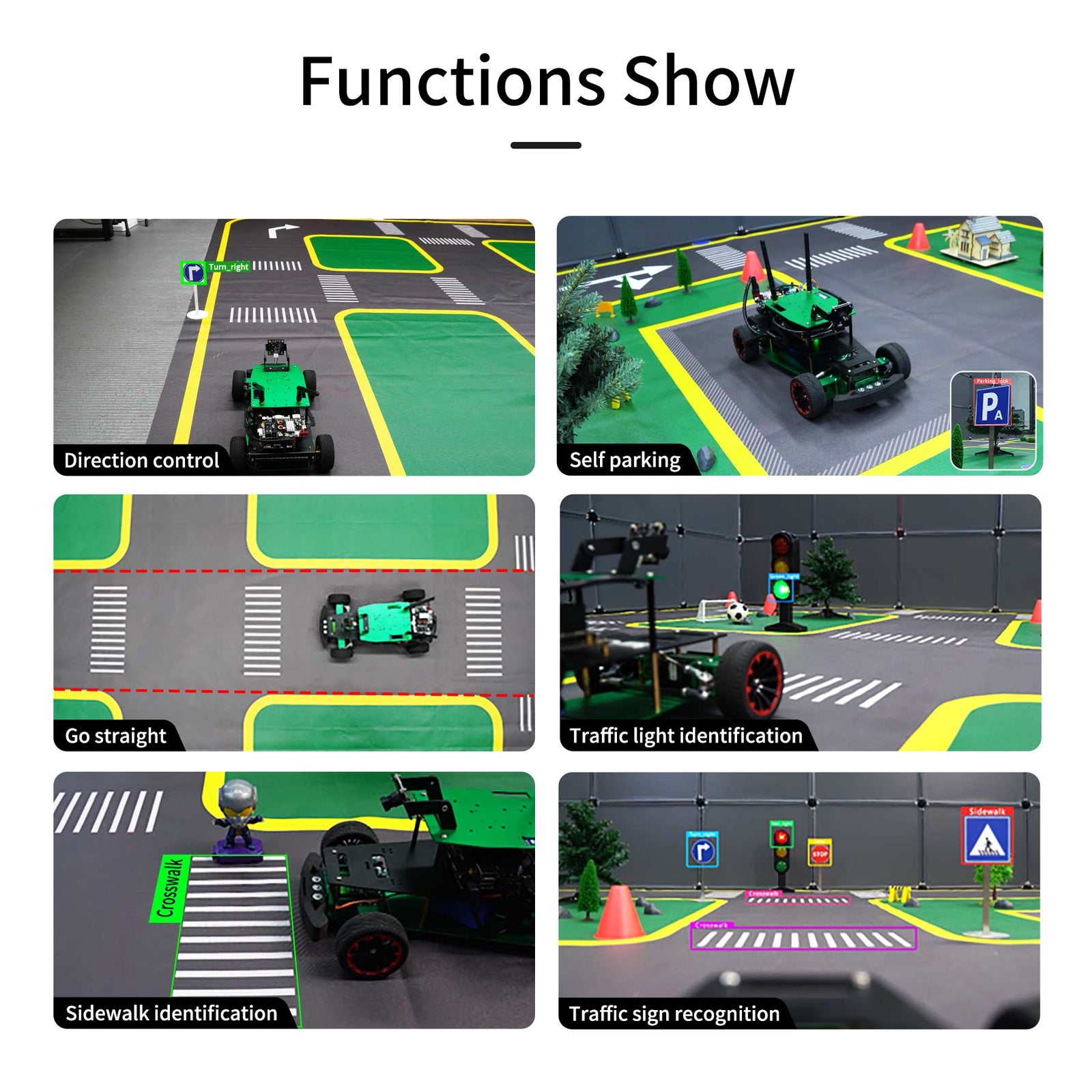 Yahboom Autopilot Track Map UV Printing Canva 2.8M*3.2M for ROS2 Robot