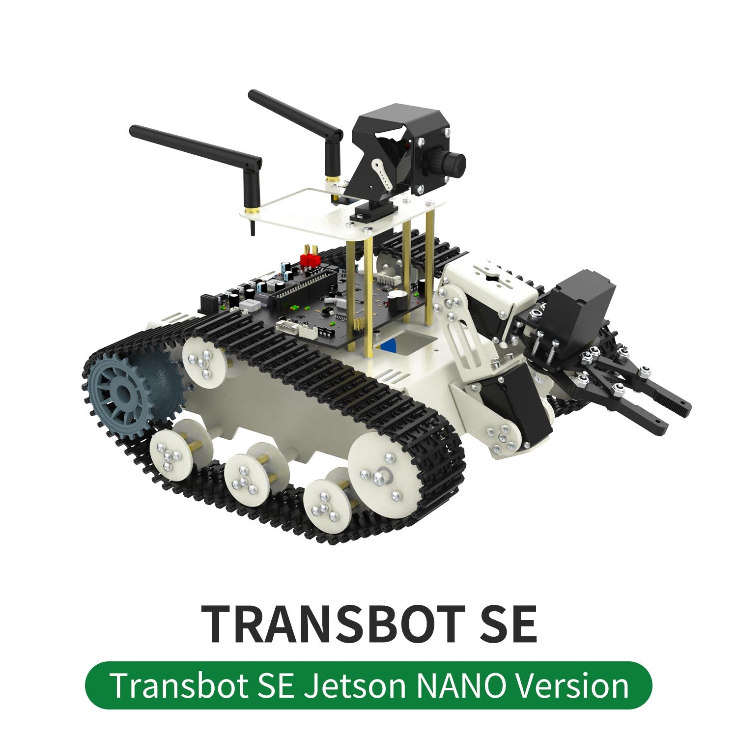 ROS AI Vision Tank with 3DOF Robotic Arm for Raspberry Pi Jetson NANO